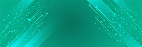 네트워킹 네온 스타일 녹색 와이드 배너 디자인 배경 녹색 기술 기하학적 배경을 가진 추상적인 현대 3d 배너 디자인 벡터 일러스트레이션 0명에 대한 스톡 벡터 아트 및 기타