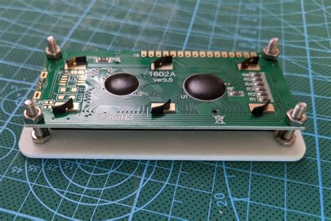 arduino 1602 lcd display bezel 3d printed electronics mount diy