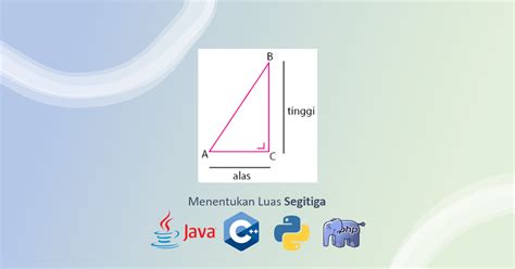 Algoritma Flowchart Dan Contoh Pemrograman Untuk Menghitung Luas Segitiga Hari Aspriyono