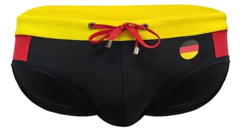Sunga Preta Bandeira Slim Cavada Bojo Mod Flags Alemanha Mercadolivre