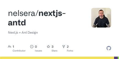 Github Nelseranextjs Antd Nextjs Ant Design