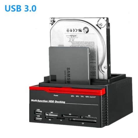 외장하드케이스 Usb 30 Hdd 도킹 스테이션 25 35 인치 Sata Ide 어댑터 하드 드라이브 디스크 Ssd 솔리드 스테이트 카드 리더 포함 허브 티몬