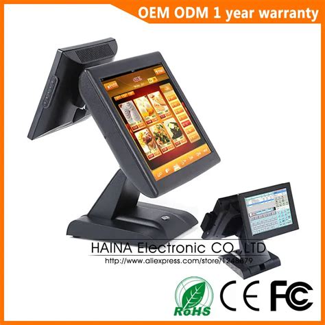 Inch All In One Touch Screen POS System Dual Screen POS Terminal In Desktops From Computer