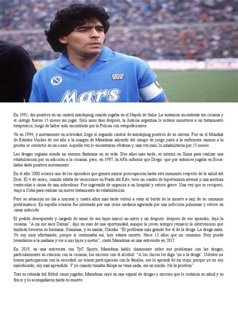 Maradona Pdf Diego Maradona Medicina Clinica