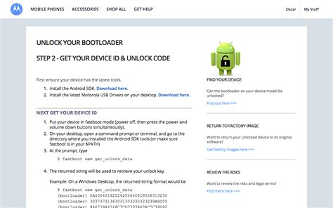 Liberar El Bootloader De Los Motorola Moto