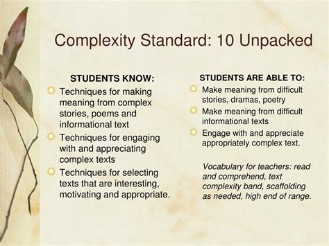 PPT Text Complexity PowerPoint Presentation Free Download ID