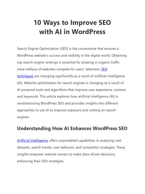 10 Ways To Improve Seo Pdf Search Engine Optimization Artificial