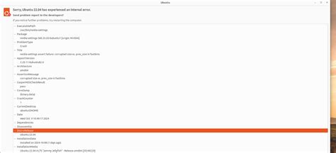 Nvidia Settings Assert Failure Corrupted Size Vs Prev Size In