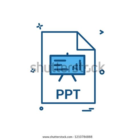 Ppt File File Extension File Format Stock Vector Royalty Free 1210786888 Shutterstock
