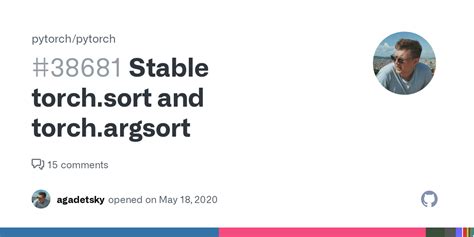 Stable Torch Sort And Torch Argsort Issue Pytorch Pytorch GitHub