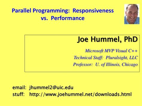 Ppt Parallel Programming Responsiveness Vs Performance Powerpoint Presentation Id8845001