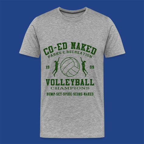 CO ED Naked Volleyball T Shirt The Blue Moon Trading Co