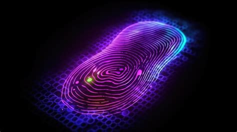 Premium Ai Image Futuristic Biometric Fingerprint Scan For Secure Identification