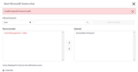 Getting An Error Invalid Requested Resource Path Servicenow