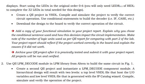 Solved Procedure Design A 5 Bit Binary Decoder With Vhdl As