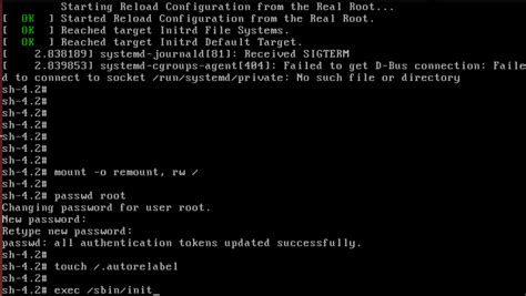 Centos Rhel Reset Recover Forgotten Root Password Tech Poli