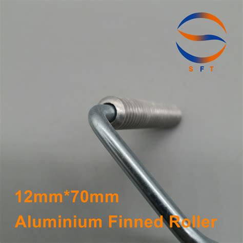 12mm Diameter Aluminium Finned Rollers Fiberglass Laminating Rollers
