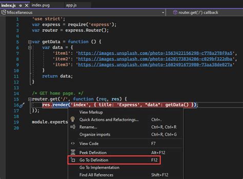 Create A Nodejs And Express App Visual Studio Windows Microsoft