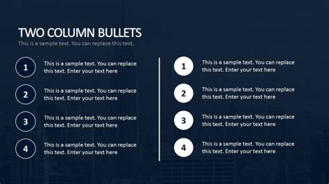 Flat Business 2 Columns Slide Design Slidemodel