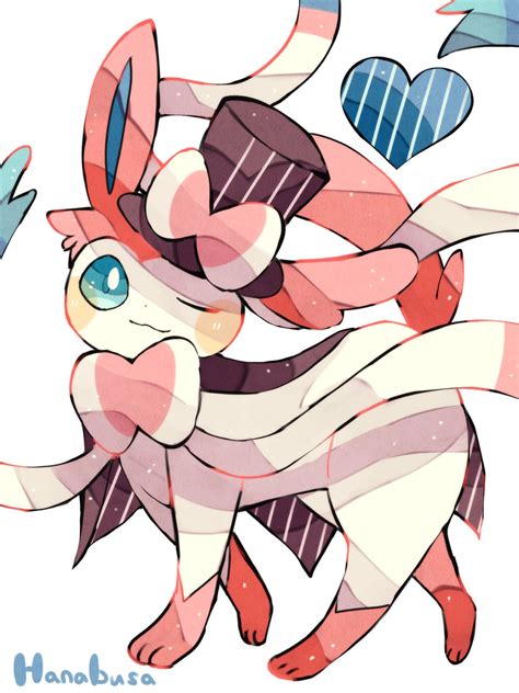 Sylveon Pokemon Drawn By Hanabusaoekaki Danbooru
