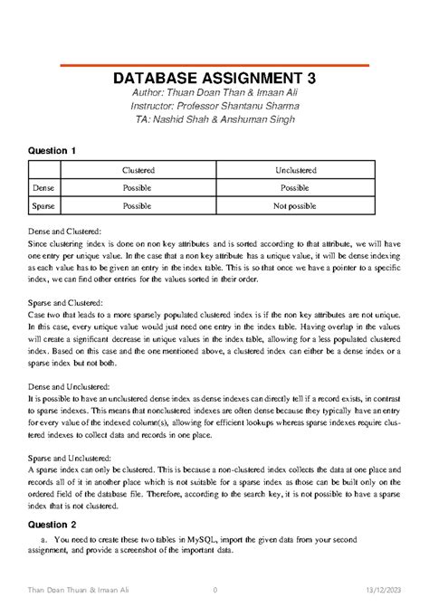 Database Assignment 3 Database Assignment 3 Author Thuan Doan Than
