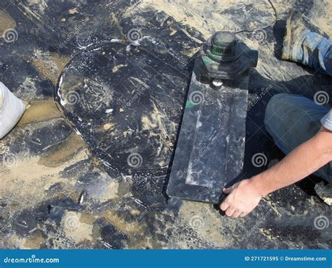 Butt Weld Seam Of Welding Of Pipeline Dn50 To Transition To Dn150 Oil