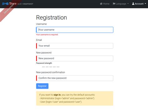 Registration Full Stack Development With Jhipster Second Edition Book