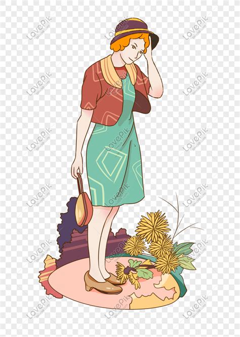 가 만화 패션 소녀 문자 그림 Png 일러스트 무료 다운로드 Lovepik