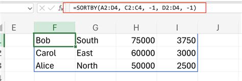 Excel Sortby Function Complete Tutorial For Single And Multiple Column