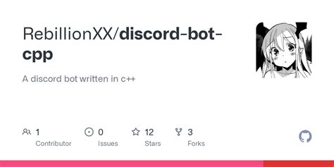 Github Rebillionxxdiscord Bot Cpp A Discord Bot Written In C