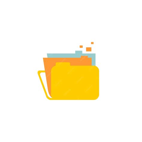 Premium Vector Folder Icon Logo Vector Template