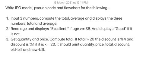 solved 13 march 2021 at 12 11 pm write ipo model pseudo