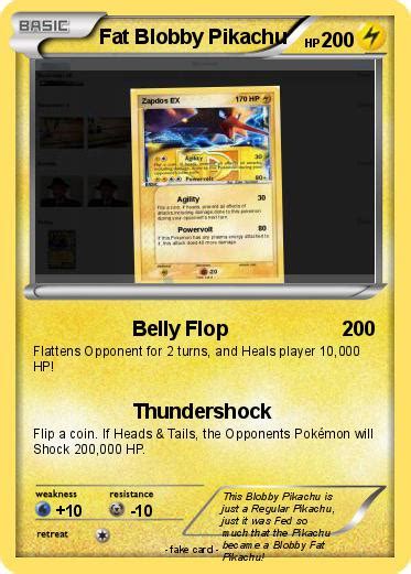 Pokémon Fat Blobby Pikachu Belly Flop My Pokemon Card