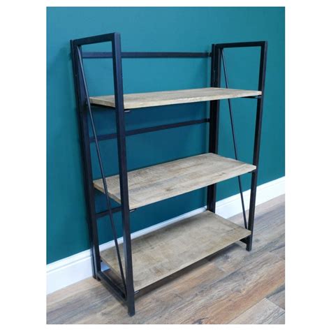 Industrial Open Shelving Industrial Modular Storage Mango Wood