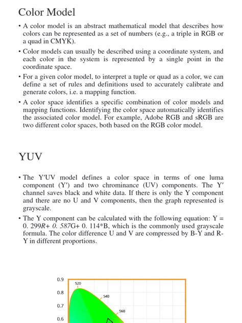 Color Model Yuv Cmyk Pdf