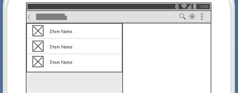 Android Tablet Wireframes