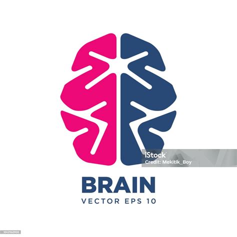 두뇌 로고 실루엣 디자인 서식 파일 Eps 10 벡터 아이디어 개념 생각 개념에 대한 스톡 벡터 아트 및 기타 이미지 개념 기업 재무와 산업 기하 도형 Istock