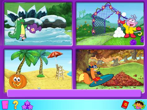 Dora The Explorer Click And Create 31 Silly Seasons Play Online On Flash Museum 🕹️