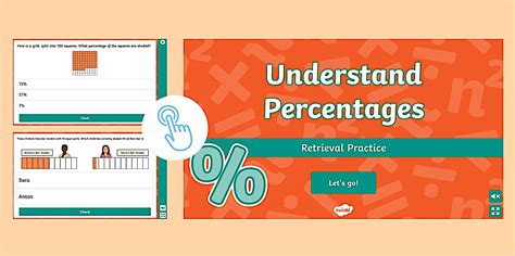 👉 Retrieval Practice Understand Percentages Maths Interactive Quiz
