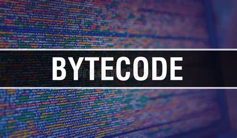 Bytecode With Binary Code Digital Technology Background Abstract Background With Program Code
