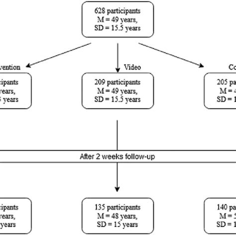 A Flowchart Indicating The Number Of Participants And Average Age Of Download Scientific