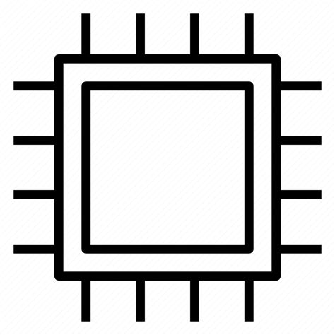 Cpu Processor Electronic Embedded Icon Download On Iconfinder