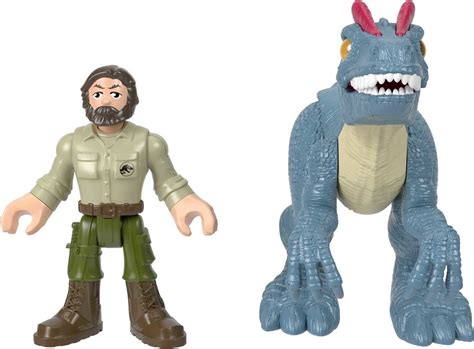 Imaginext Jurassic World Allosaurus Dinosaur And Ranger Figure