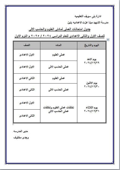 مدرسة الشهيد مينا عزت الاعدادية بنين