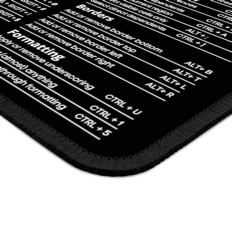 Excel Shortcuts Mouse Pad Excel Shortcuts Gift For Etsy