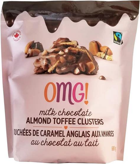Omg Milk Chocolate Almond Toffee Clusters 24 Oz 680g Amazonca Grocery And Gourmet Food