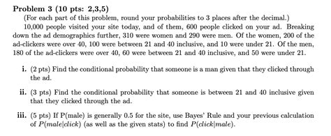 solved problem 3 10 pts 2 3 5 for each part of this