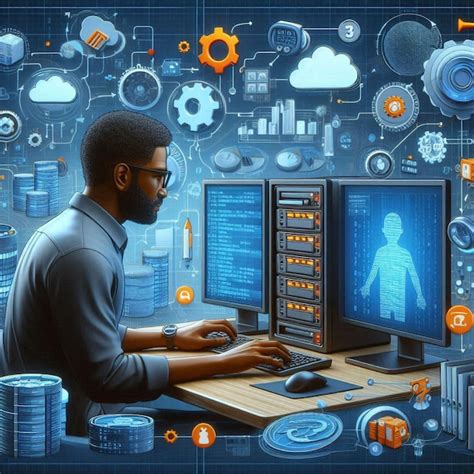 Big Data And Cloud Computing Set Premium Ai Generated Image