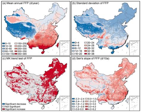 Spatial Distribution Of Multi Year Average Ffp A Standard Deviation