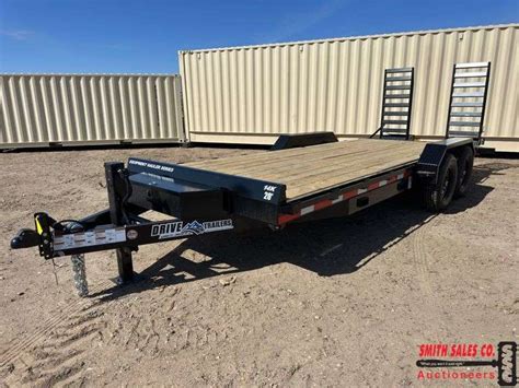 Unused 2025 Drive 20 Ft Equipment Trailer Smith Sales Co Auctioneers